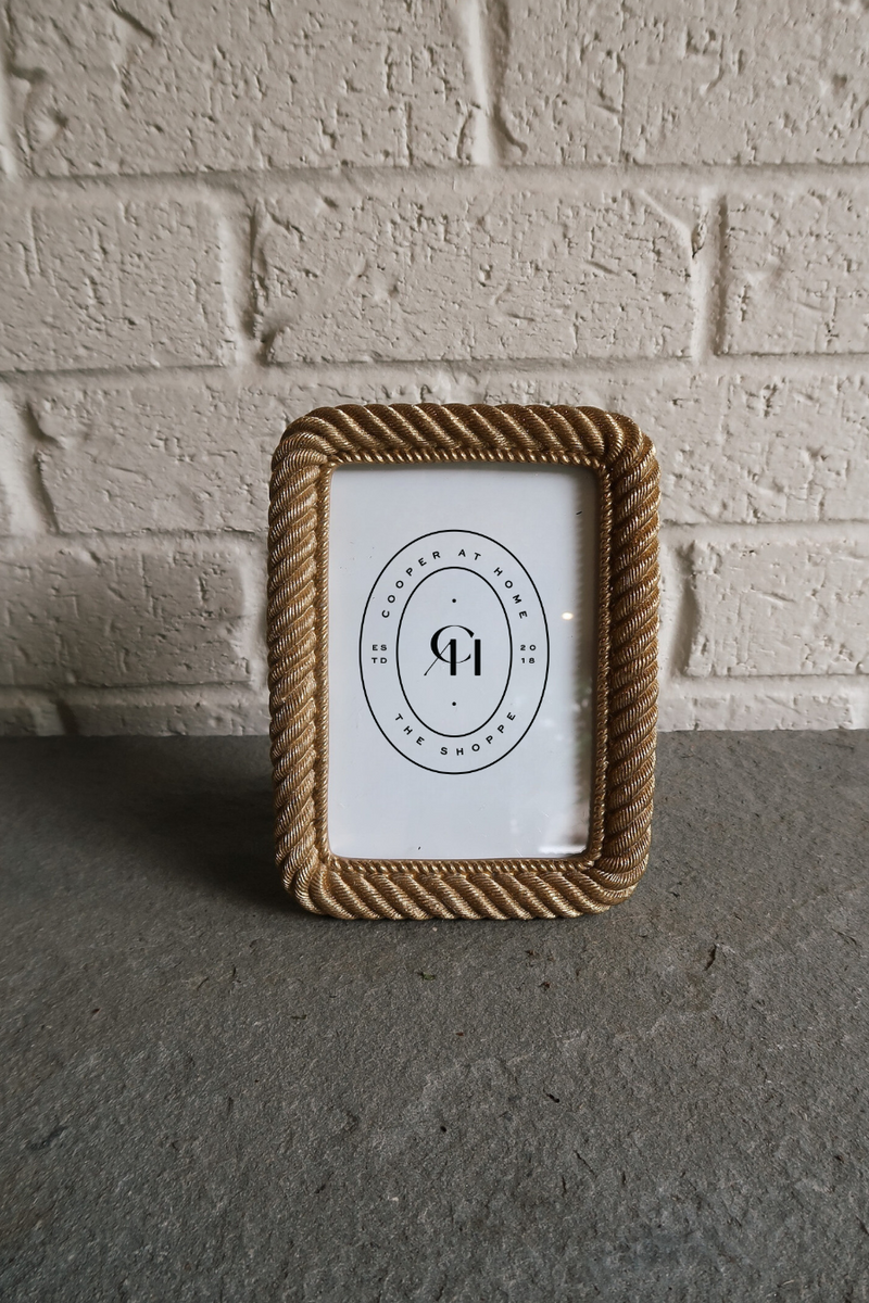 ROPE PLATED PHOTO FRAME (4X6) – SHOPPE Cooper at Home